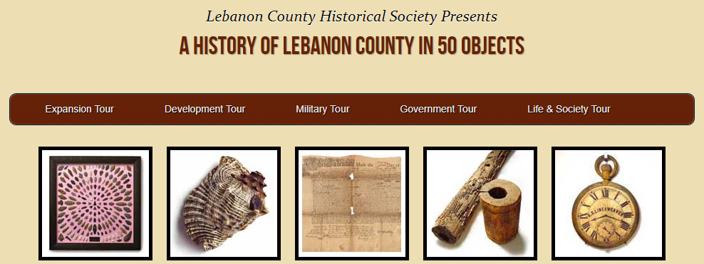 50 Objects - Virtual Exhibition - Lebanon County Historical Society
